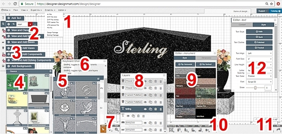 Online Catalog & Monument Designer / Monument Designer / About Monument ...